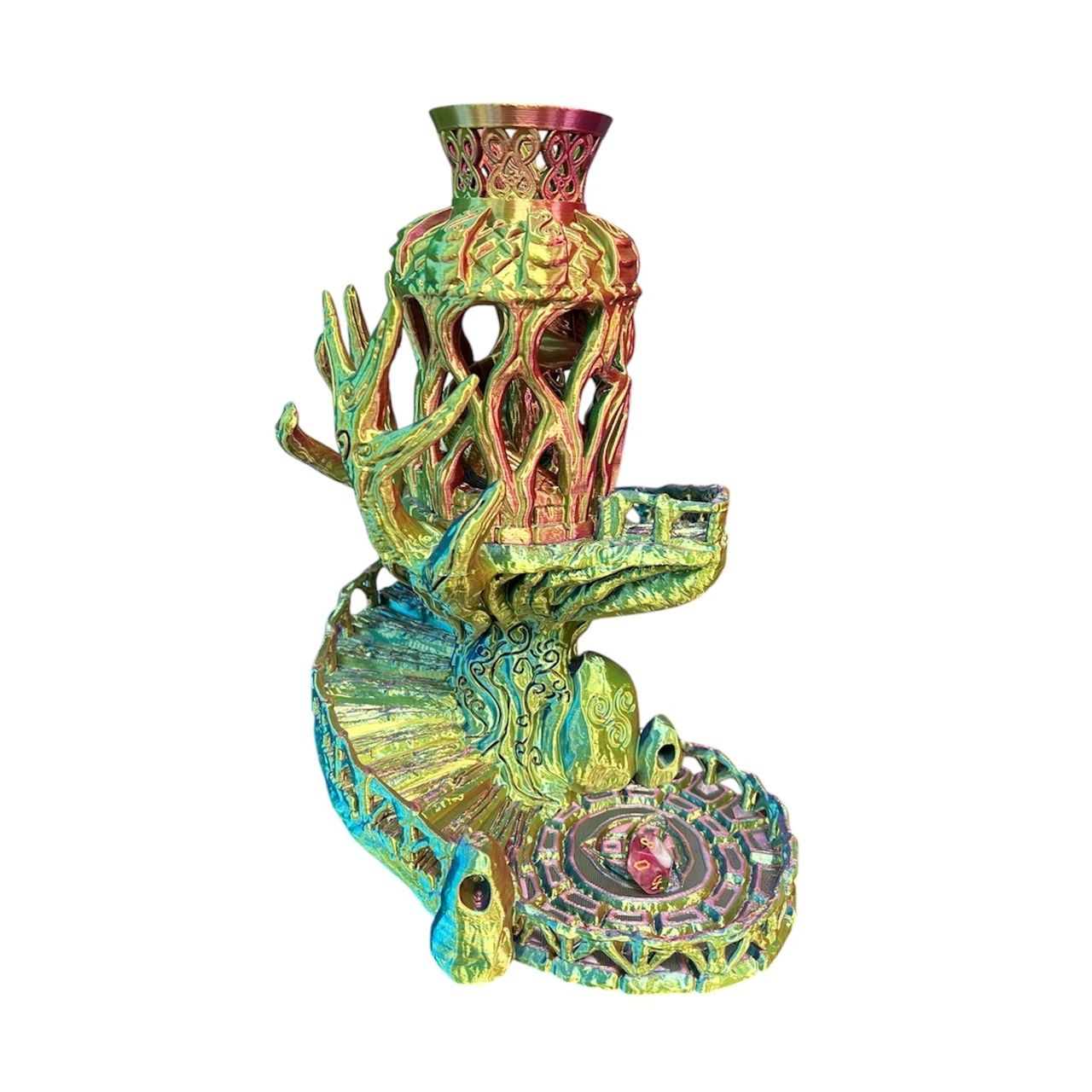 Suur Celtic täringutorn punane kollane sinine – 3dmarket